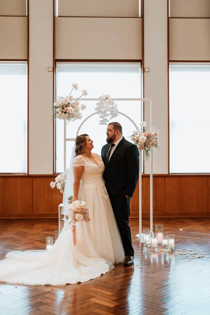 A modern wedding for bride Mandy and groom Drew